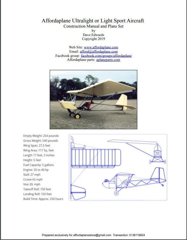 Affordaplane Digital Plans – Affordaplane Store