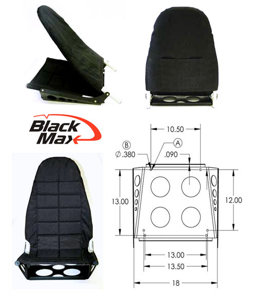 BLACK MAX COMFORTLITE SEAT – Affordaplane Store