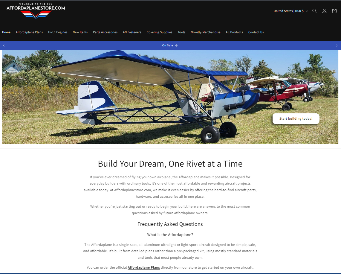 Affordaplane Store